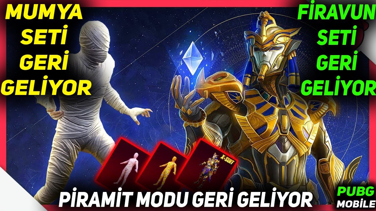 FİRAVUN VE MUMYA SETİ NE ZAMAN GELECEK ? M13 M14 ROYAL PASS PUBG 2.1 ...