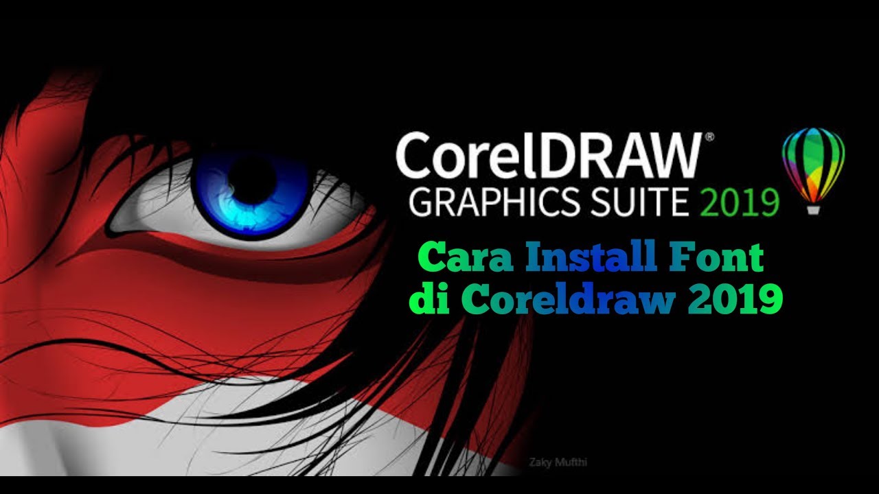 TURTORIAL Instal Font Coreldraw 2019 - YouTube
