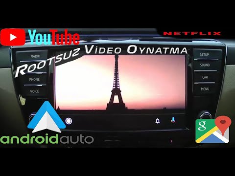 ROOTSUZ ARABA EKRANINDA VİDEO | HAREKET HALİNDE VİDEO İZLEME | Android Auto | YOUTUBE | 2021