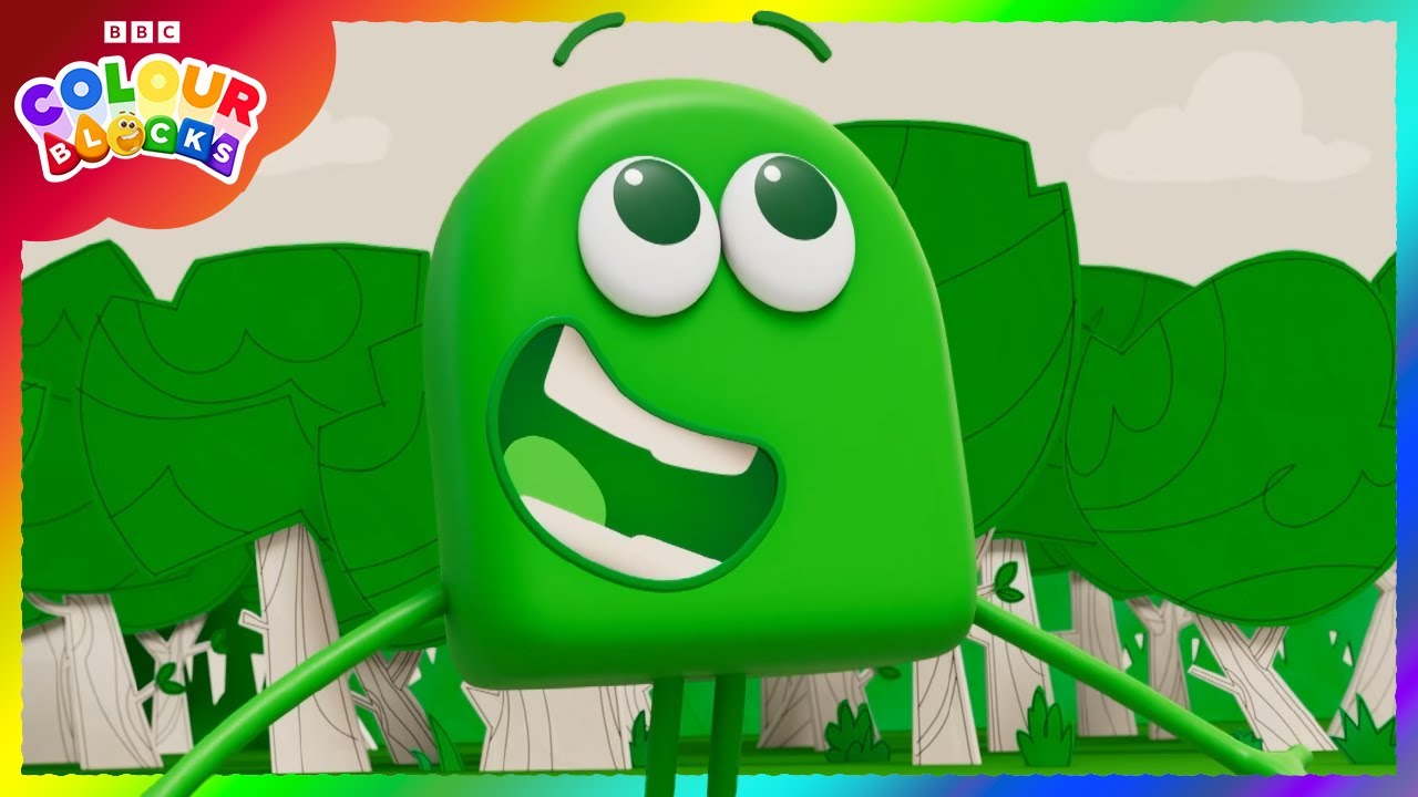Every Episode of Colourblock Green | Colour for Kids | @colourblocks - YouTube