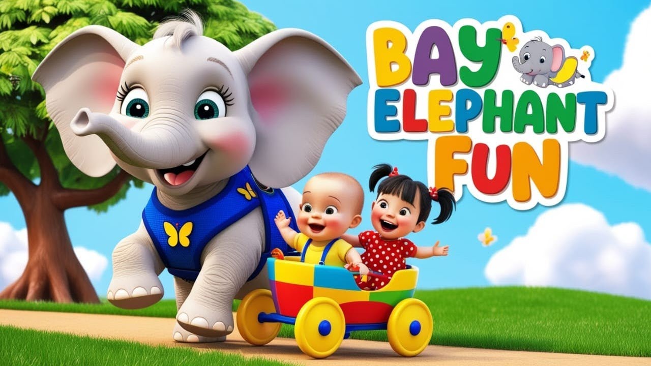 Baby elephant fun"Cute Baby Elephant Dance Party: Fun Nursery Rhymes for Kids – Sing & Learn ...