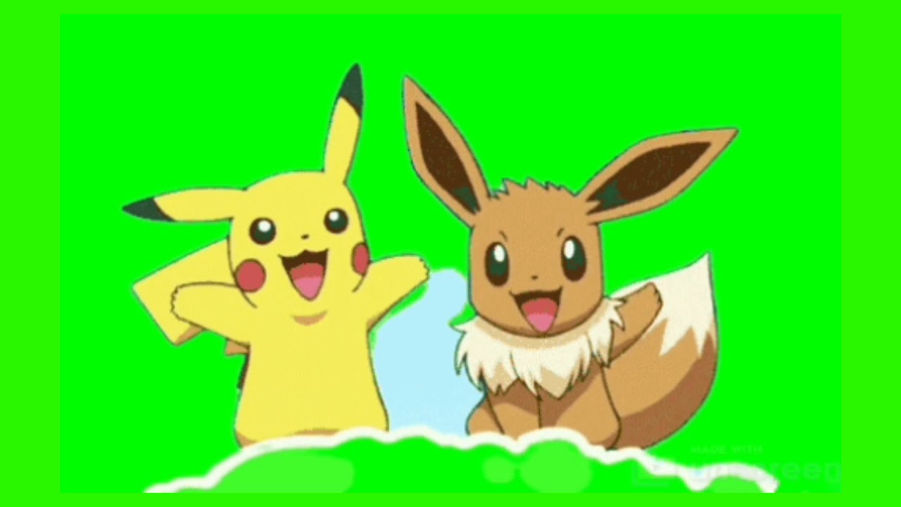 Pikachu green screen - YouTube