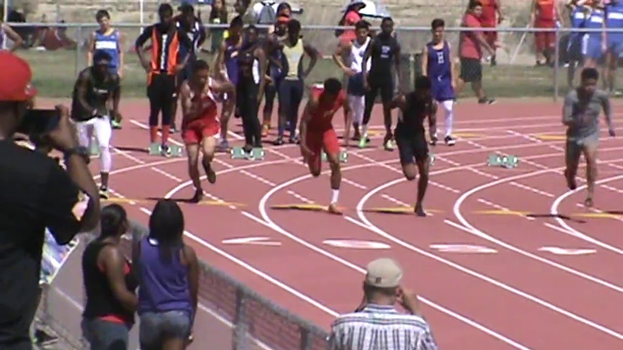 Desert Christian Invitational Varsity Boys 100 Diab Davis - YouTube