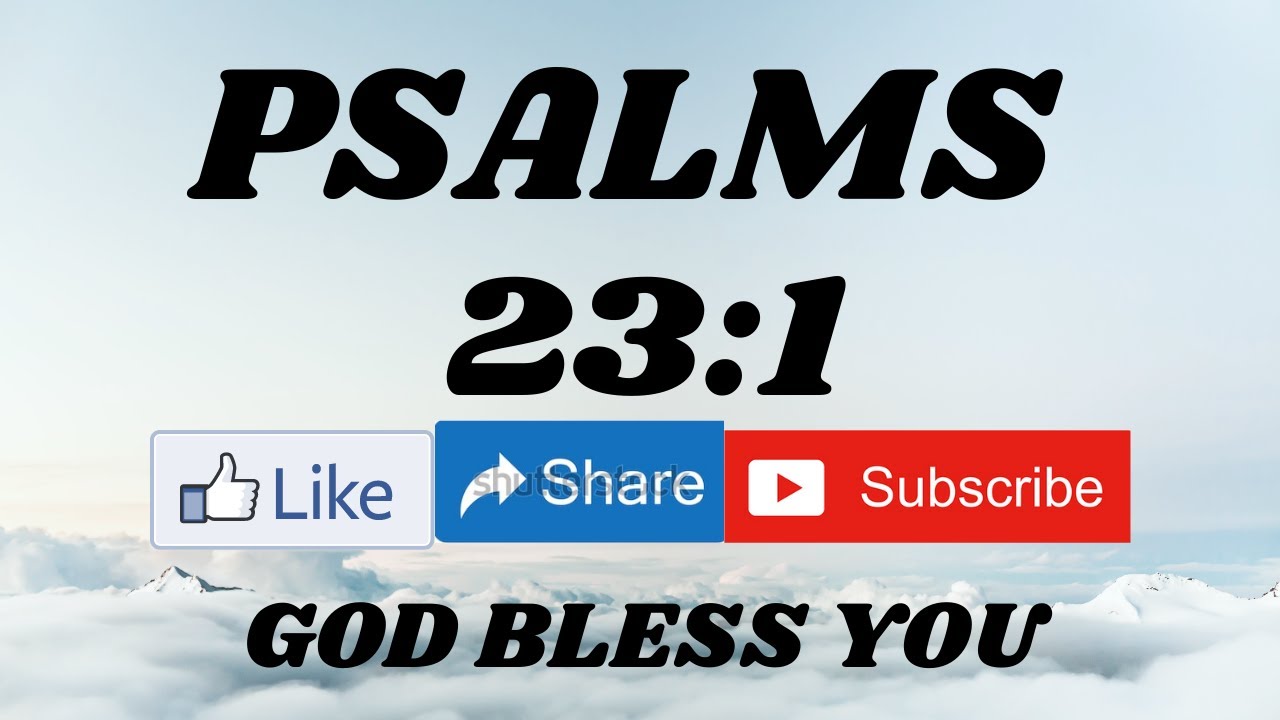 Psalms 23:1| Animated Bible Verse | Like, Share & Subscribe| God Bless ...