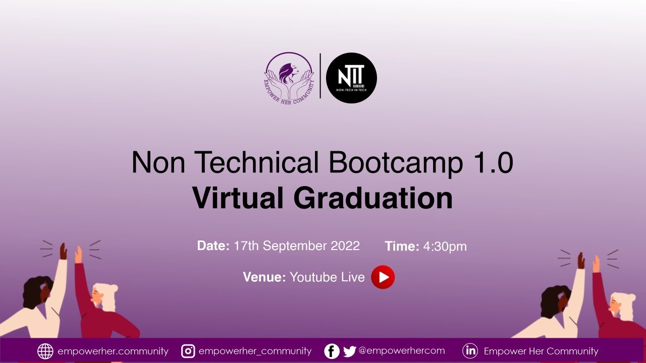 EHC X NTIT Non Technical Bootcamp 1.0 Virtual Graduation Ceremony ...