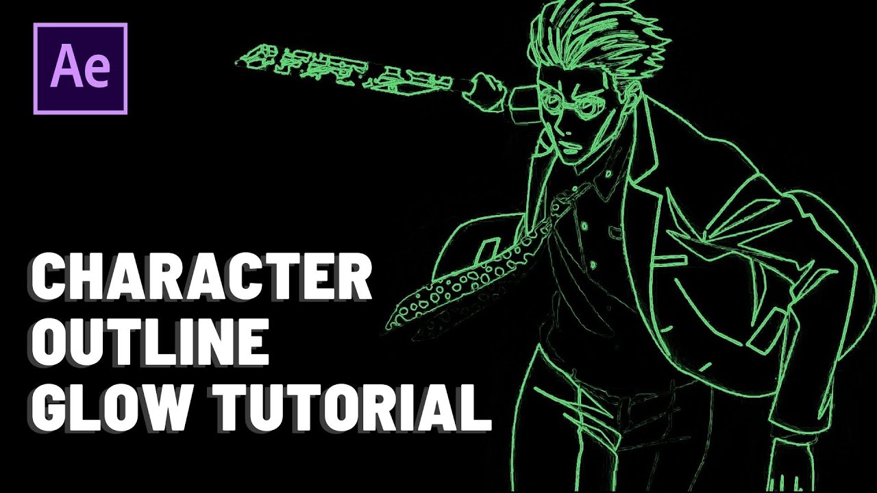 Outline Glow AMV Tutorial - After Effects - YouTube