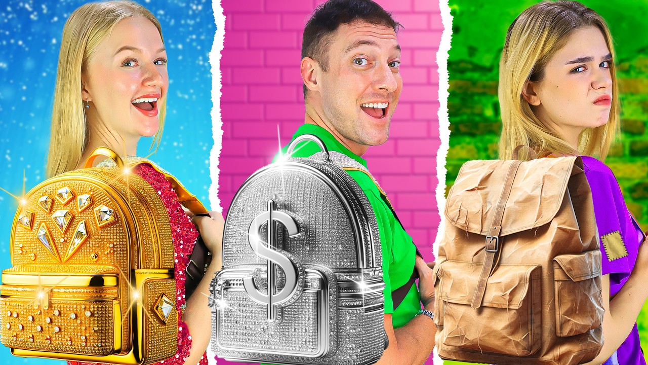 Rich vs Broke Girl at School | Parenting Hacks and Rich vs Poor ...