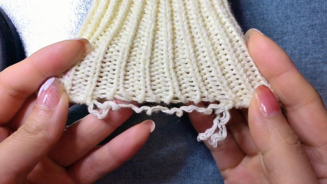 How to Repair Such Damage on Sweater Cuffs - YouTube
