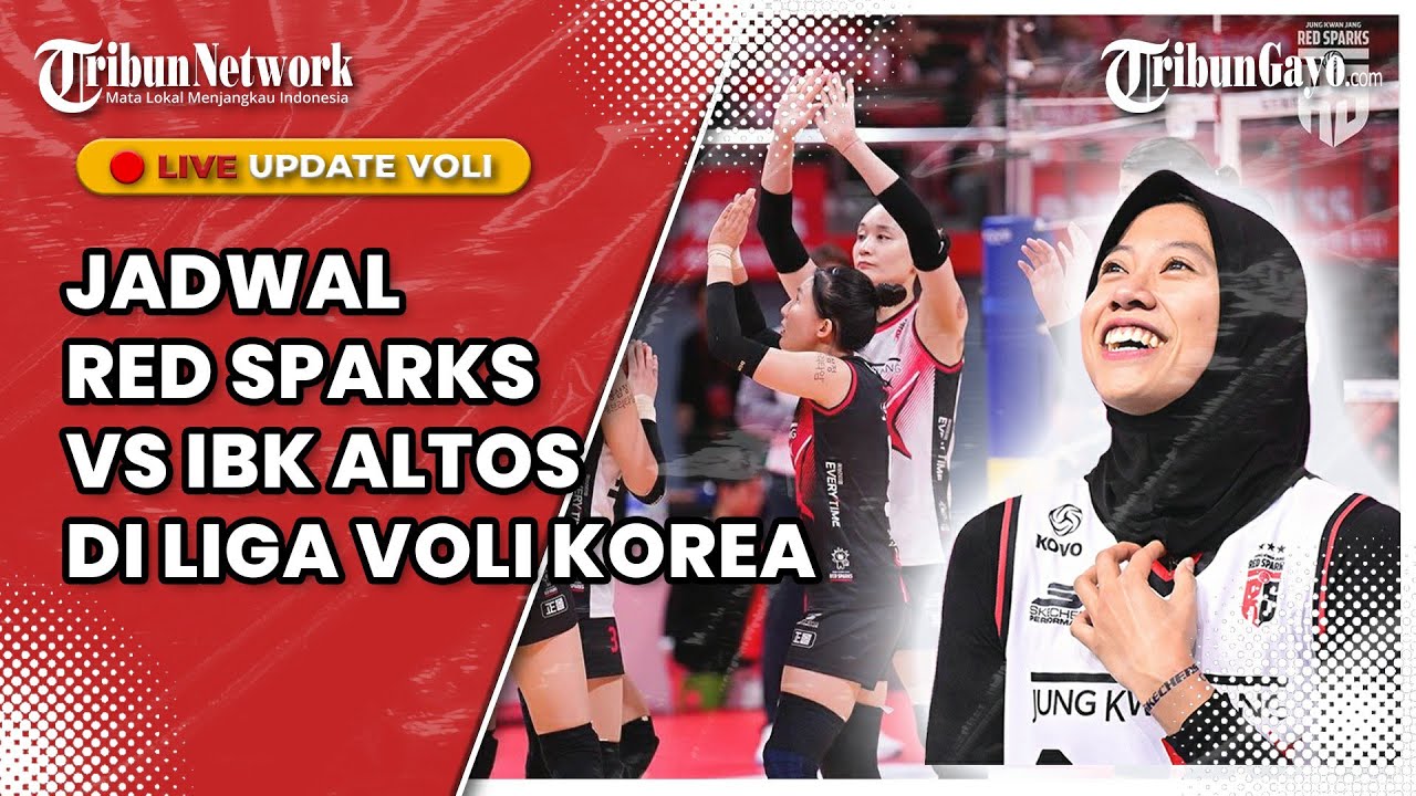 🔴LIVE JADWAL RED SPARKS VS IBK ALTOS DI LIGA VOLI KOREA - YouTube