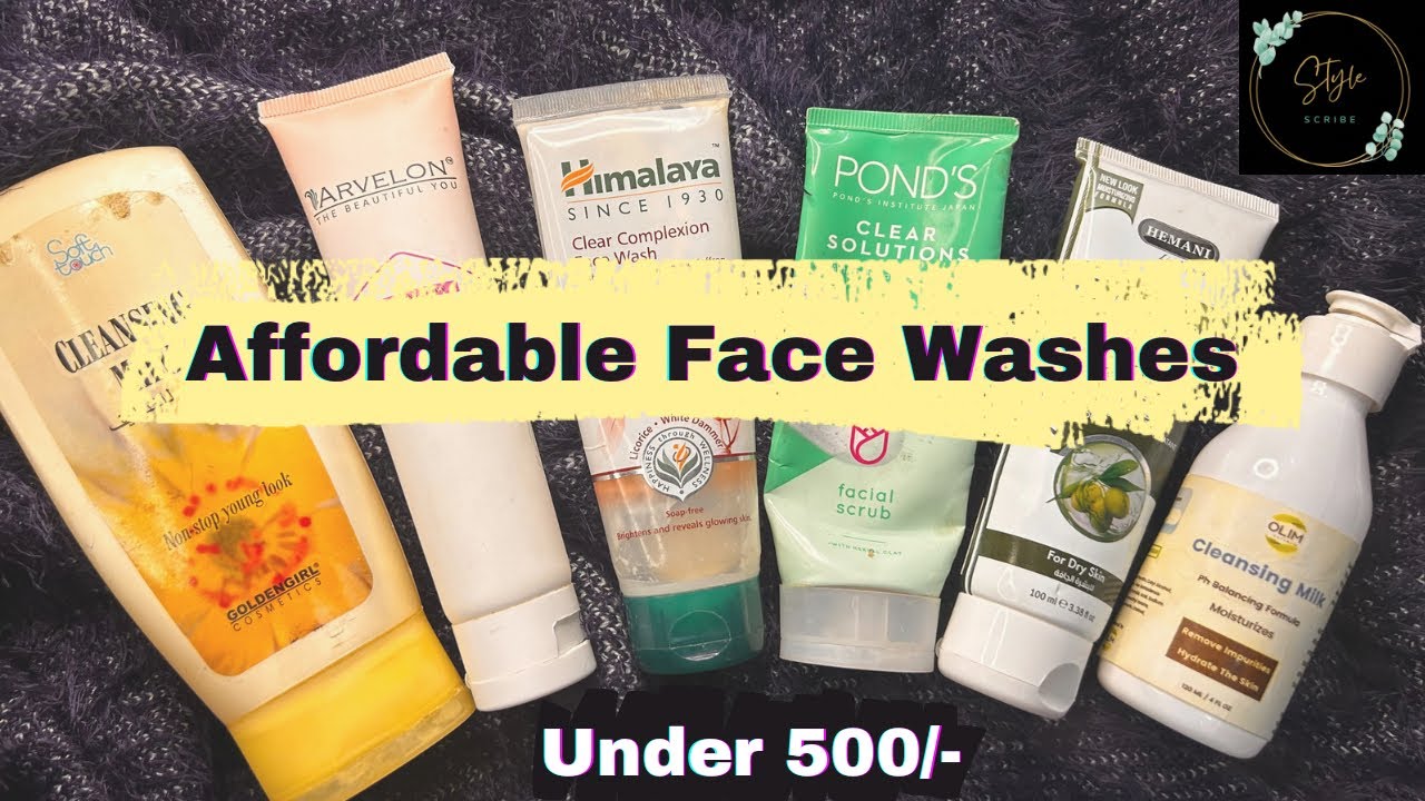 Affordable Face Washes | Face Washes under 500-/| Affordable skincare ...