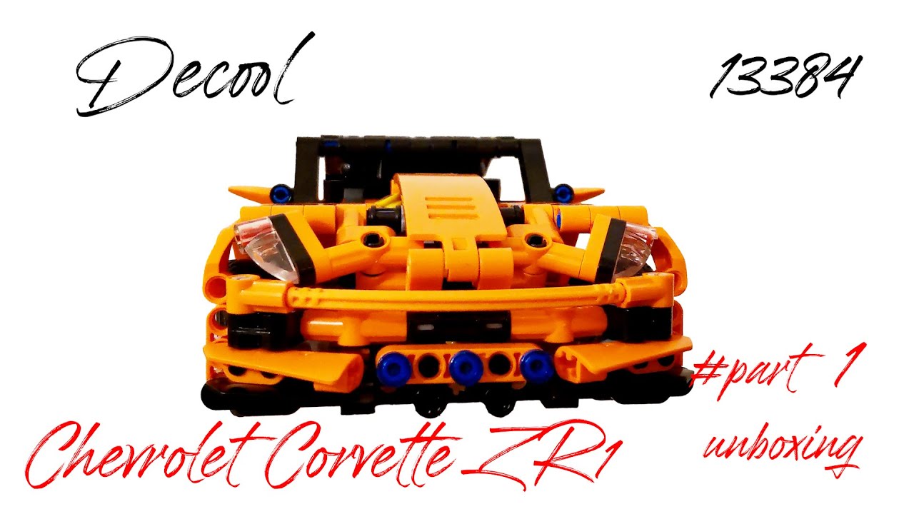 📦 DECOOL 13384 Chevrolet Corvette ZR1 (Lego 42093 clone) Part #1 ...