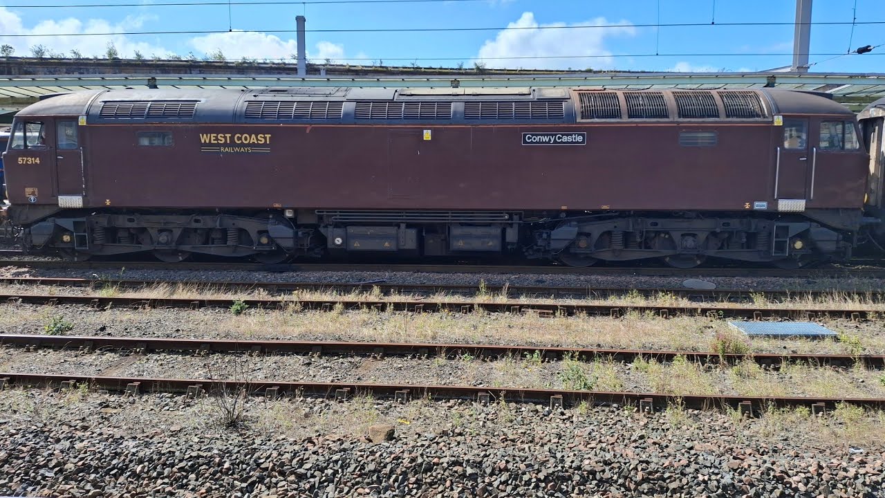 West Coast Rail Class 57 Departing Carlisle Platform 3 On 24/08/2024 ...