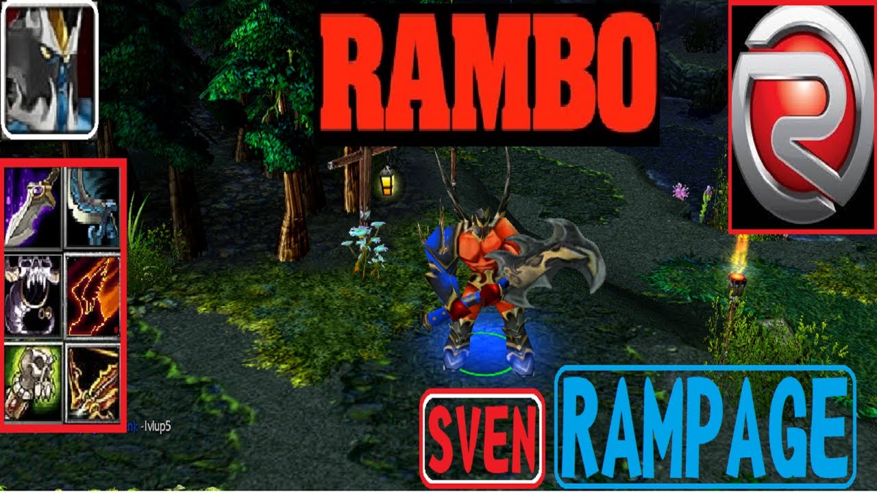 DOTA SVEN RAMBO RAMPAGE (PROFESSIONAL PLAYER RGC) - YouTube