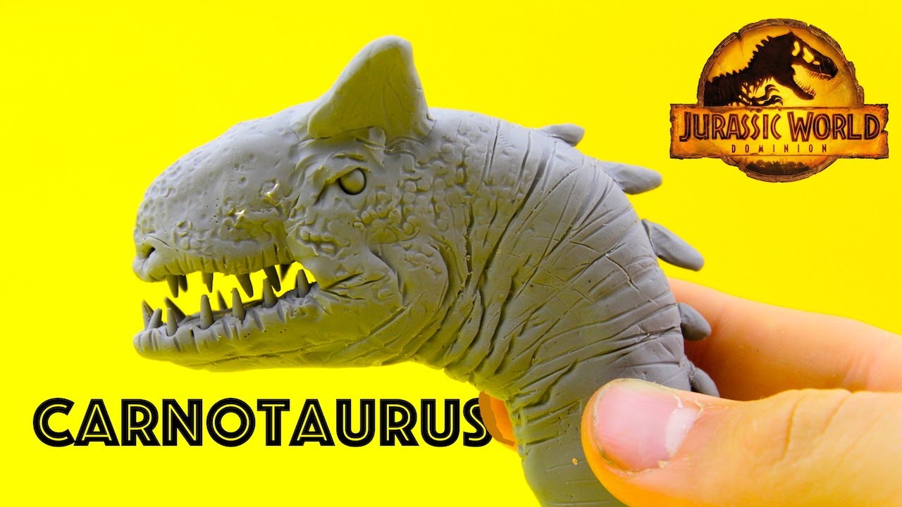 How to sculpt a Carnotaurus from Jurasic World Dominion using polymer ...