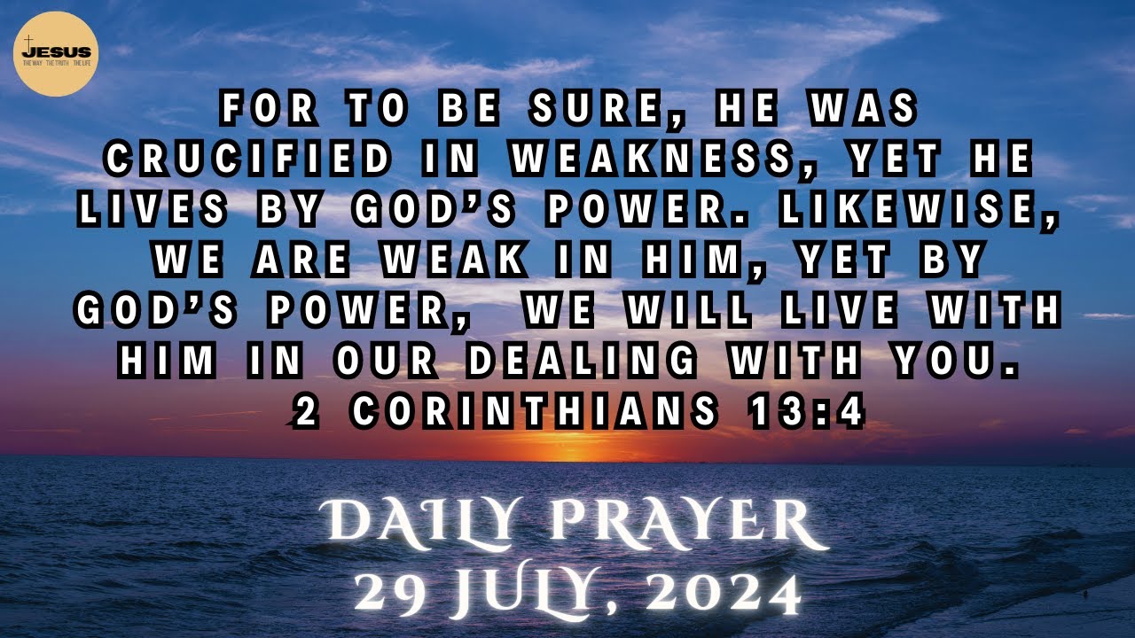 Daily Prayer || Jesus Reigns || July 29th - YouTube