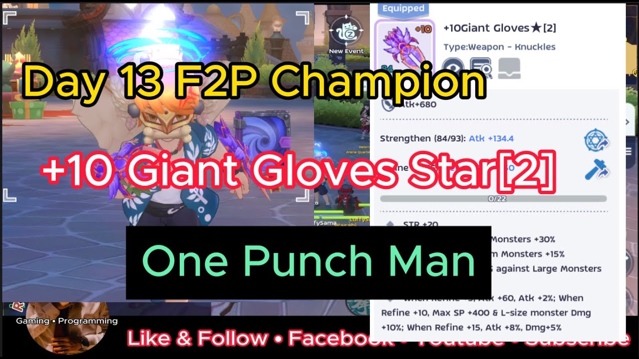 Ragnarok M Classic: DAY 13 F2P CHAMPION with +10 GIANT GLOVES STAR ...