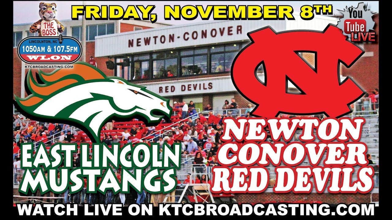 East Lincoln Mustangs @ Newton-Conover Red Devils - 2019 football on ...