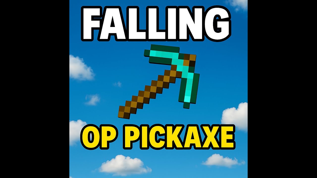 MINECRAFT OP FALLING PICKAXE DROP #Minecraftlive #shorts - YouTube