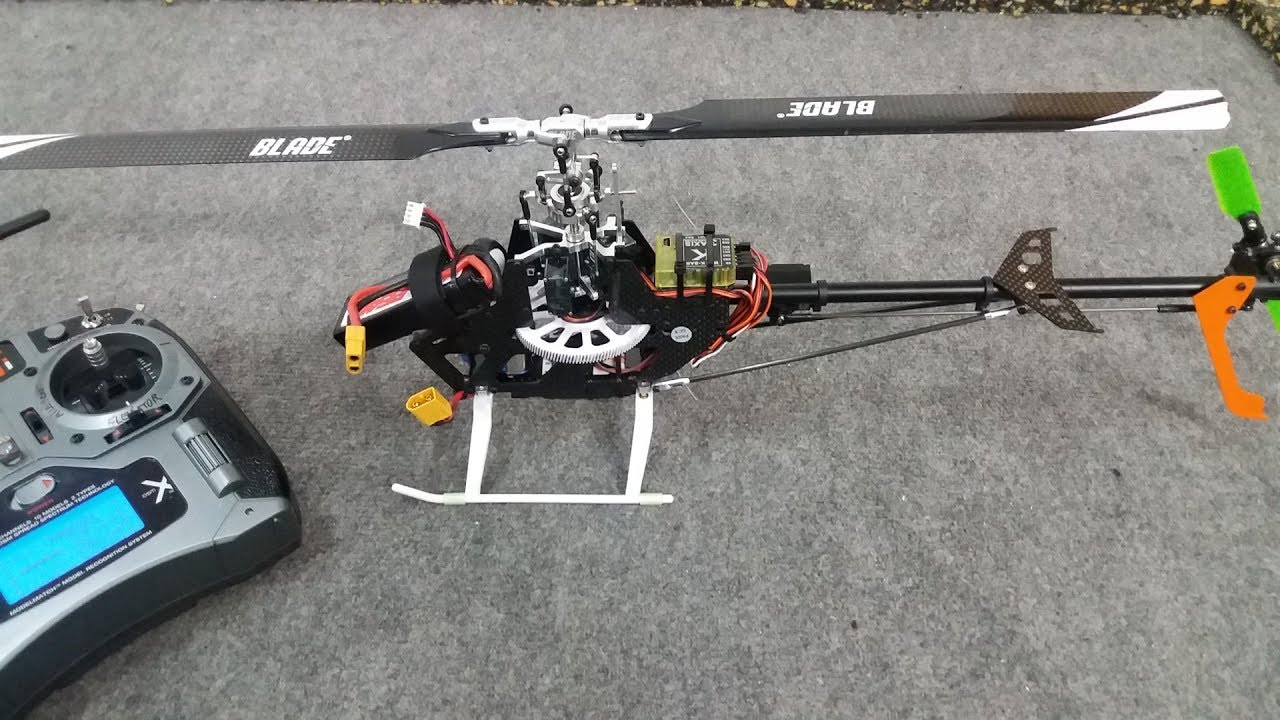 Blade 300CFX - First flight indoors (Kbar FBL) - YouTube