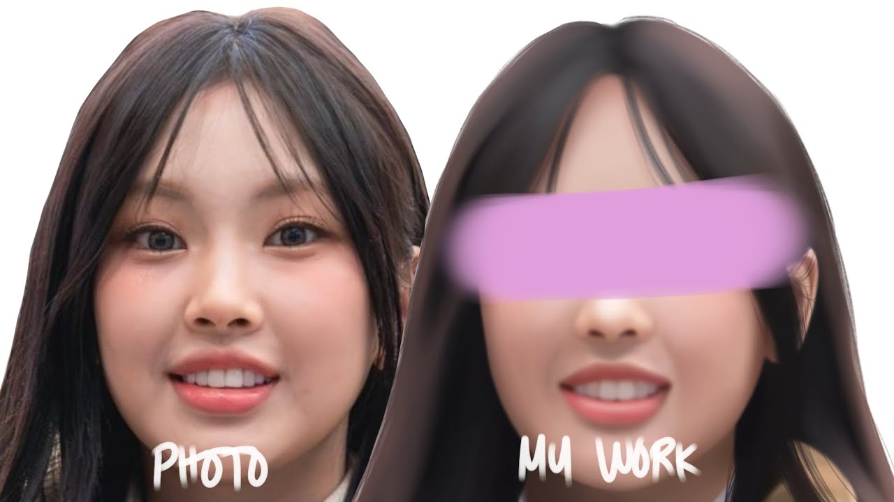 Drawing Hyein from Newjeans | Digital Art - YouTube