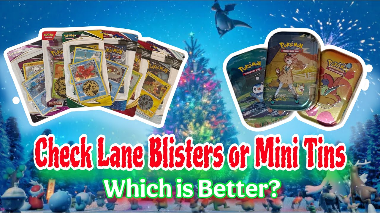 Pokemon Check Lane Blisters VS. Mini tins! What Pokemon card product is ...
