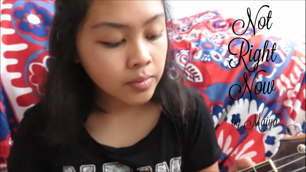 not right now - original song - YouTube