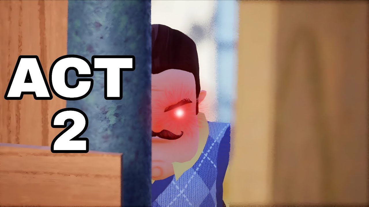 Hello Neighbor Act 2 Key Ending Ps5 Full Game Walkthrough (no ...