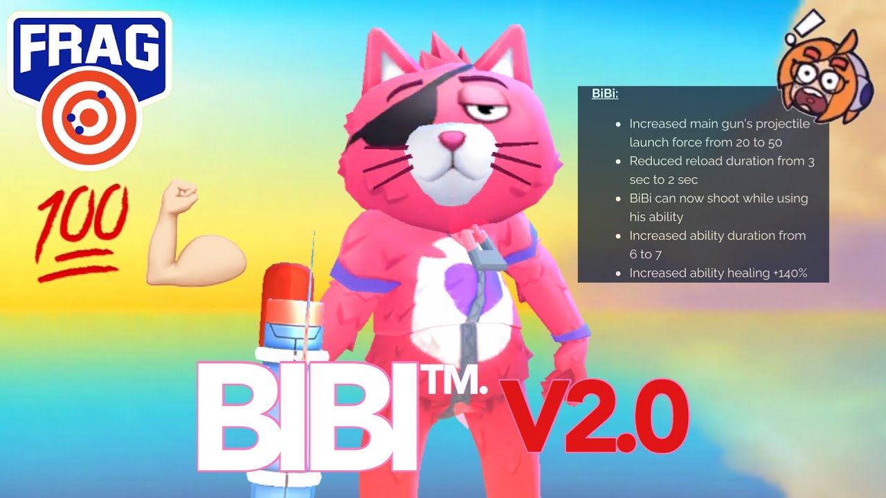 Frag v1.6.4 new META hero "UPDATED BIBI" | Frag Pro Shooter - YouTube
