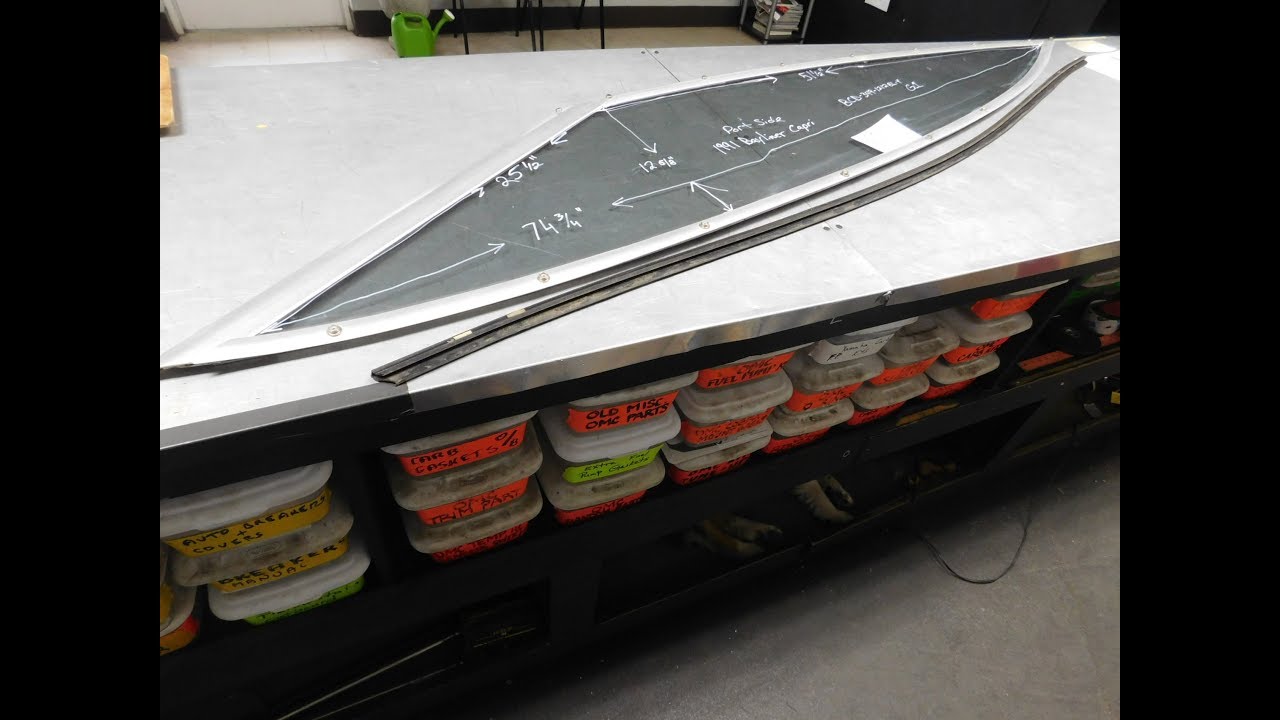 FOR SALE - Bayliner Capri L-Drive Windshield, Single Port Side Glass ...