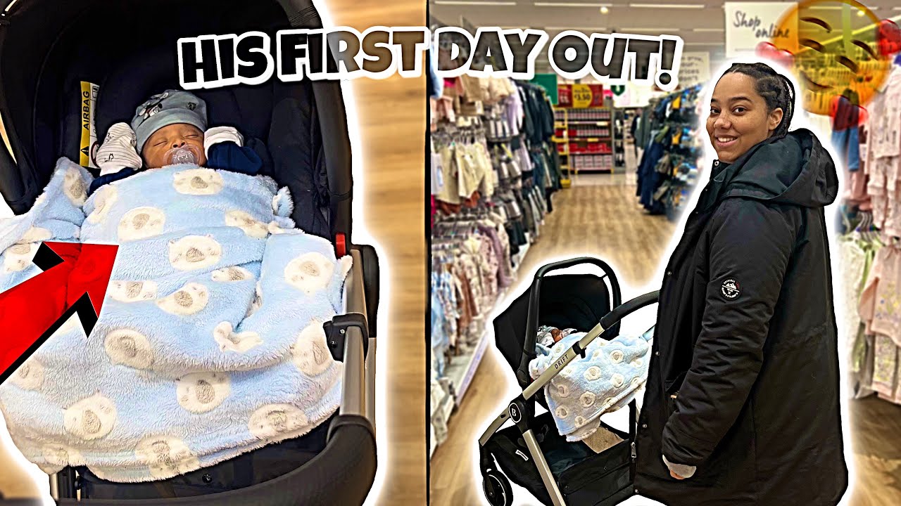 FIRST TIME TO TAKE OUR NEWBORN BABY OUT!! - YouTube