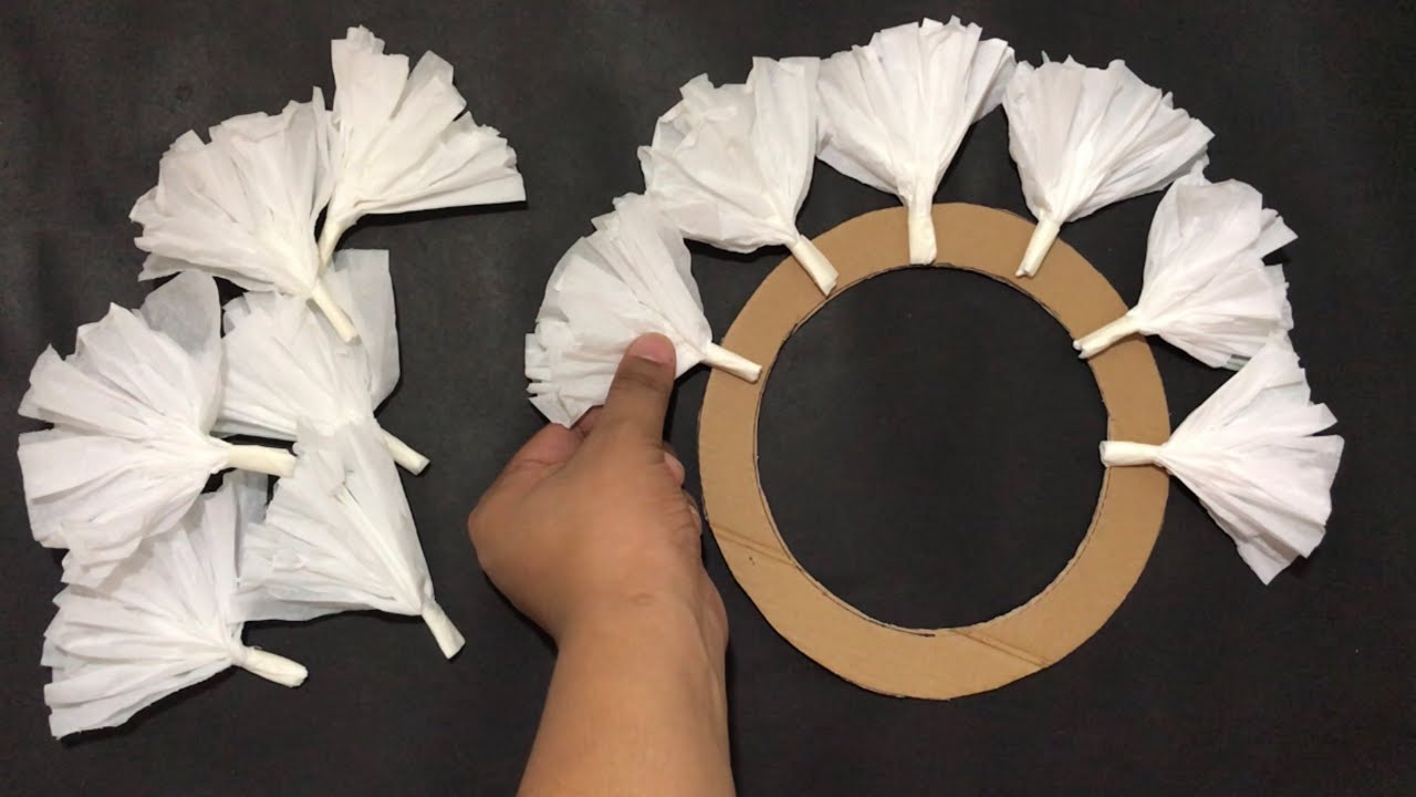 Beautiful Wall Hanging Craft Using Tissue Paper | Paper Craft For Home ...