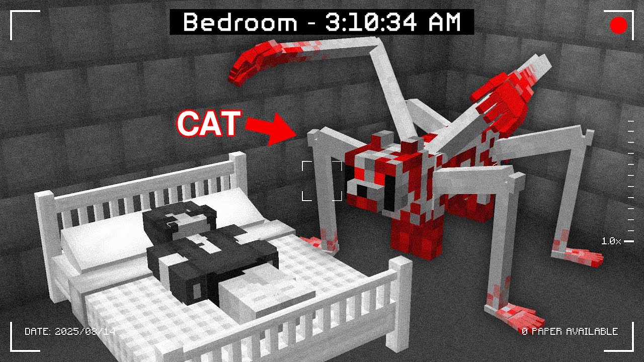 Her Cat GROWS EXTRA LIMBS at night... (Minecraft) - YouTube