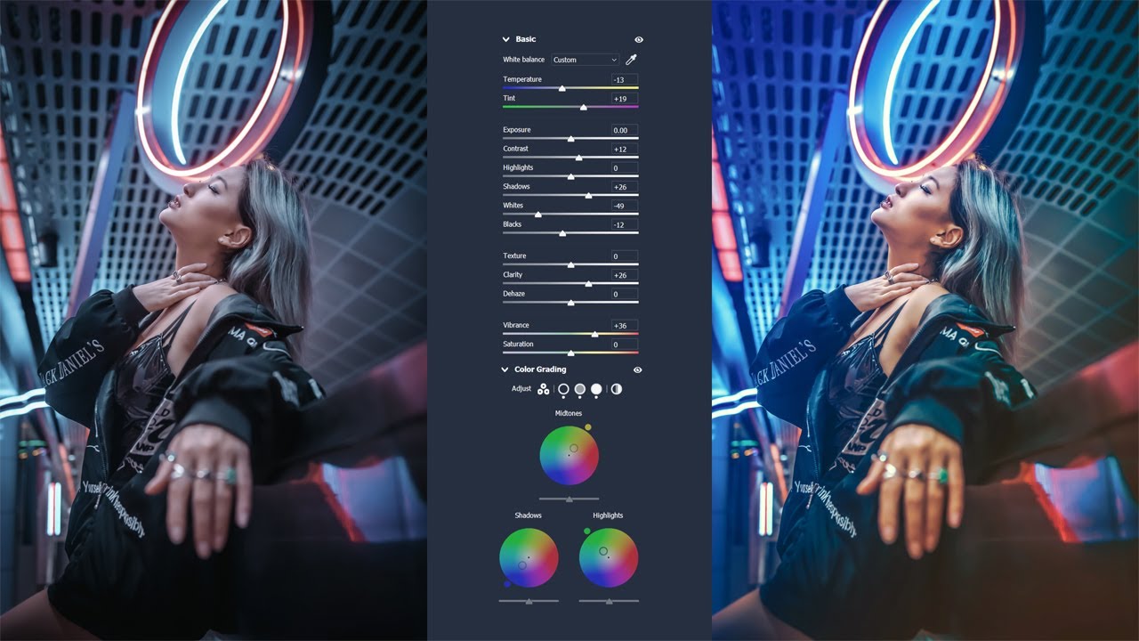 Color Grading & Neon effect Tutorial 059# | Photoshop cc 2023 - YouTube