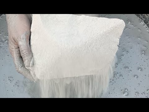 ASMR very soft sand hee sand dipping crumble in lots of water 😋💦😋 - YouTube