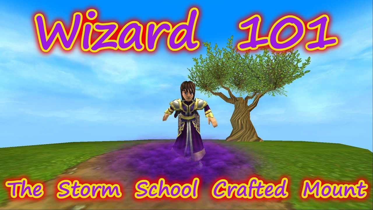 Wizard101: Test Realm The Storm School Crafted Mount - YouTube