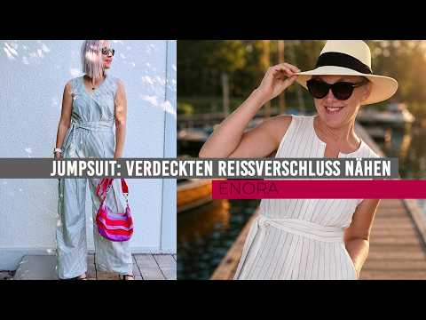 Verdeckten Reißverschluss am Jumpsuit einnähen - ENORA