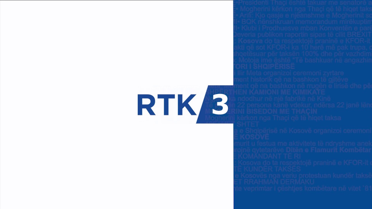 RTK 3 - Live, çdo ditë - Station ID (2019) - YouTube