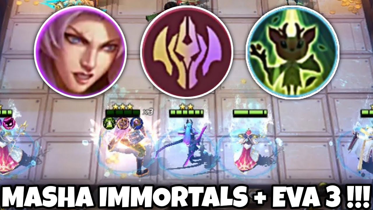 MC-428 | EVA 3 IMMORTALS HYPER MASHA | MAGIC CHESS MOBILE LEGENDS - YouTube