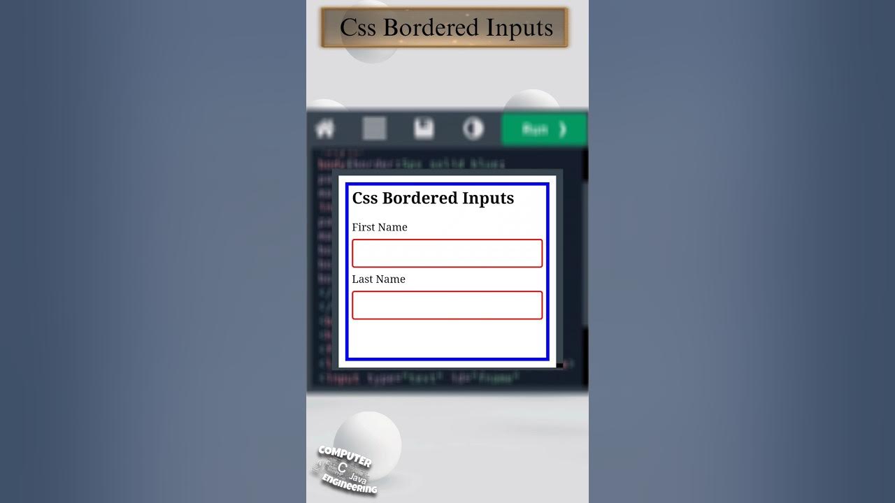 𝐂𝐬𝐬 𝐁𝐨𝐫𝐝𝐞𝐫𝐞𝐝 𝐈𝐧𝐩𝐮𝐭𝐬|#css #border #input #field #form #html #style #html5 #lable ...