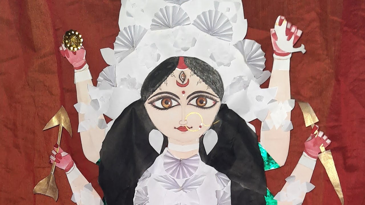|| How To Make Paper Maa Jagadhatri || For Jagadhatri Puja || By ...
