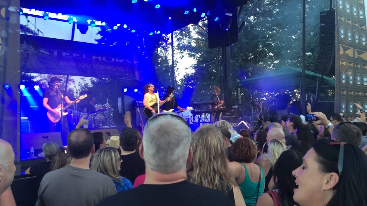 Steelhorse Bon Jovi Tribute Band @ Harefest Canby 2014 - YouTube