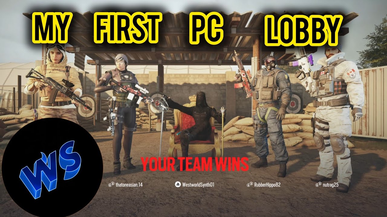 My First PC Lobby - Rainbow Six Siege - YouTube