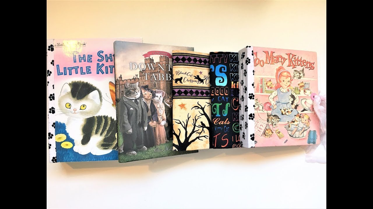 Cat journals - Fabric covers - YouTube