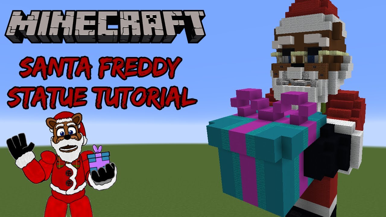 Minecraft One-Shot Tutorial: Santa Freddy Statue (Five Nights at Freddy ...