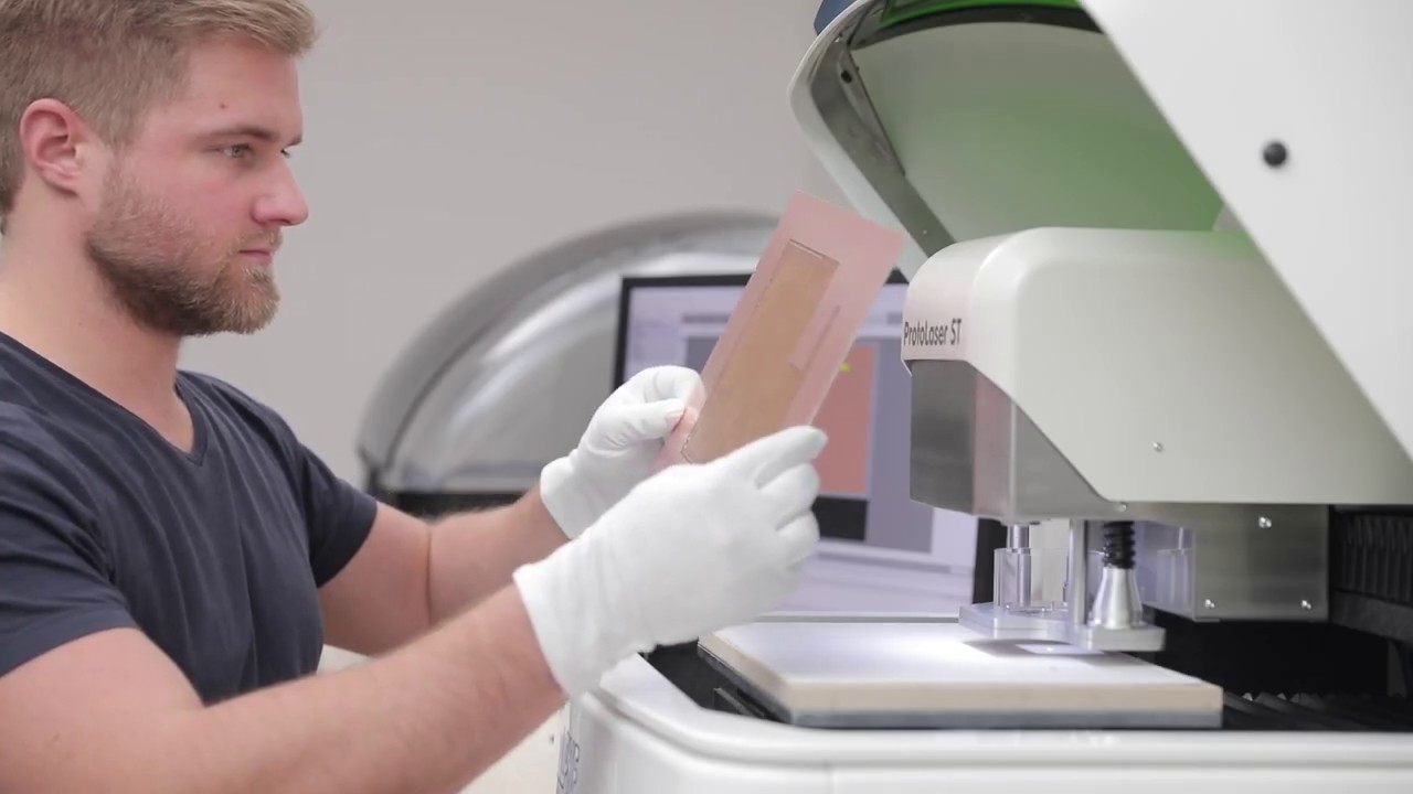 PCB프로토타입 by LPKF Protolaser ST - YouTube