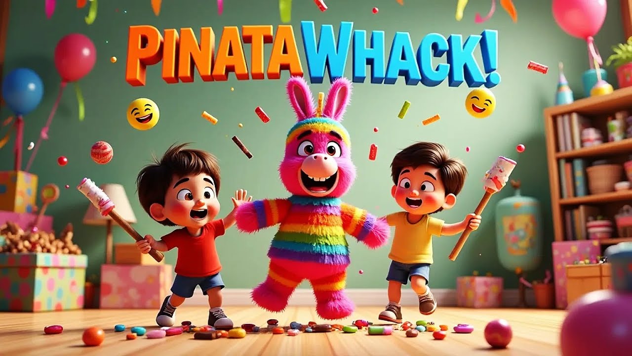 🎉 Piñata Whack - Swing, Whack & Celebrate! 🍬 (Official Kids Song) - YouTube