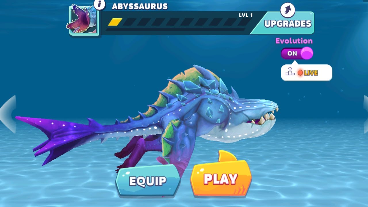 Hungry Shark Evolution - Abyssaurus Shark Evolution - Game Play - YouTube