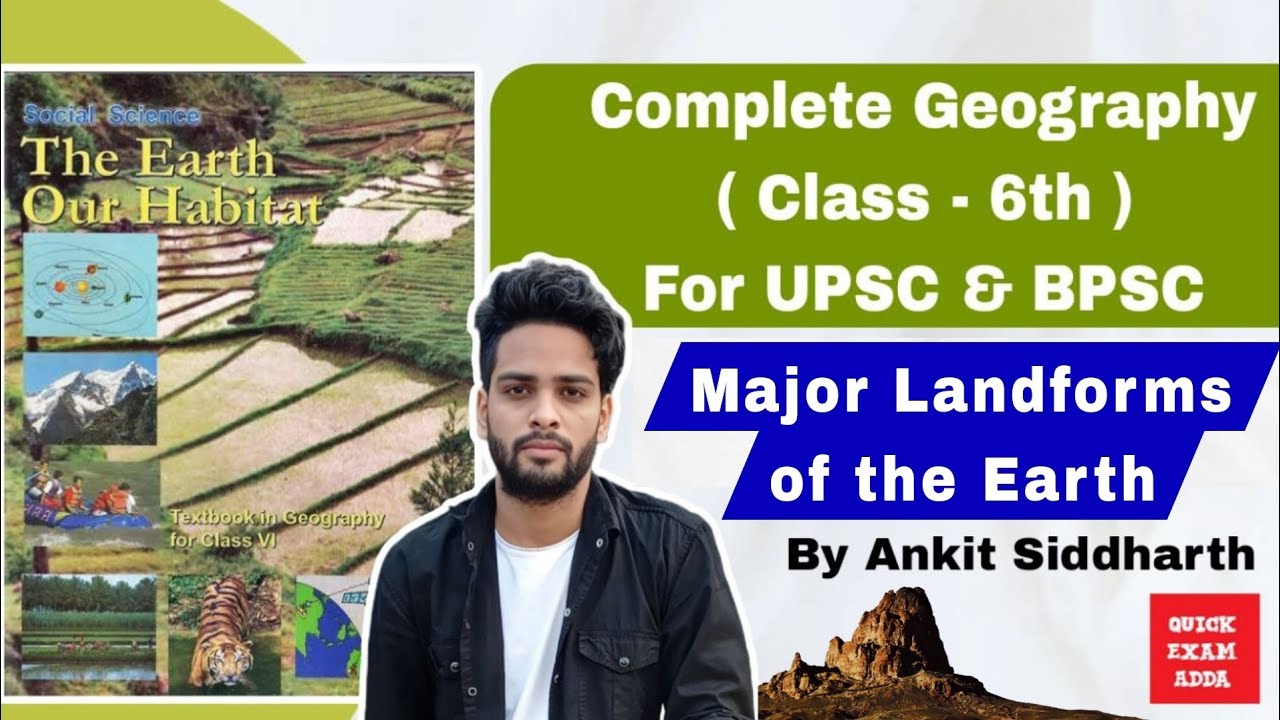 Major Landforms of the Earth | Complete Geography | Class - 6 for Upsc ...
