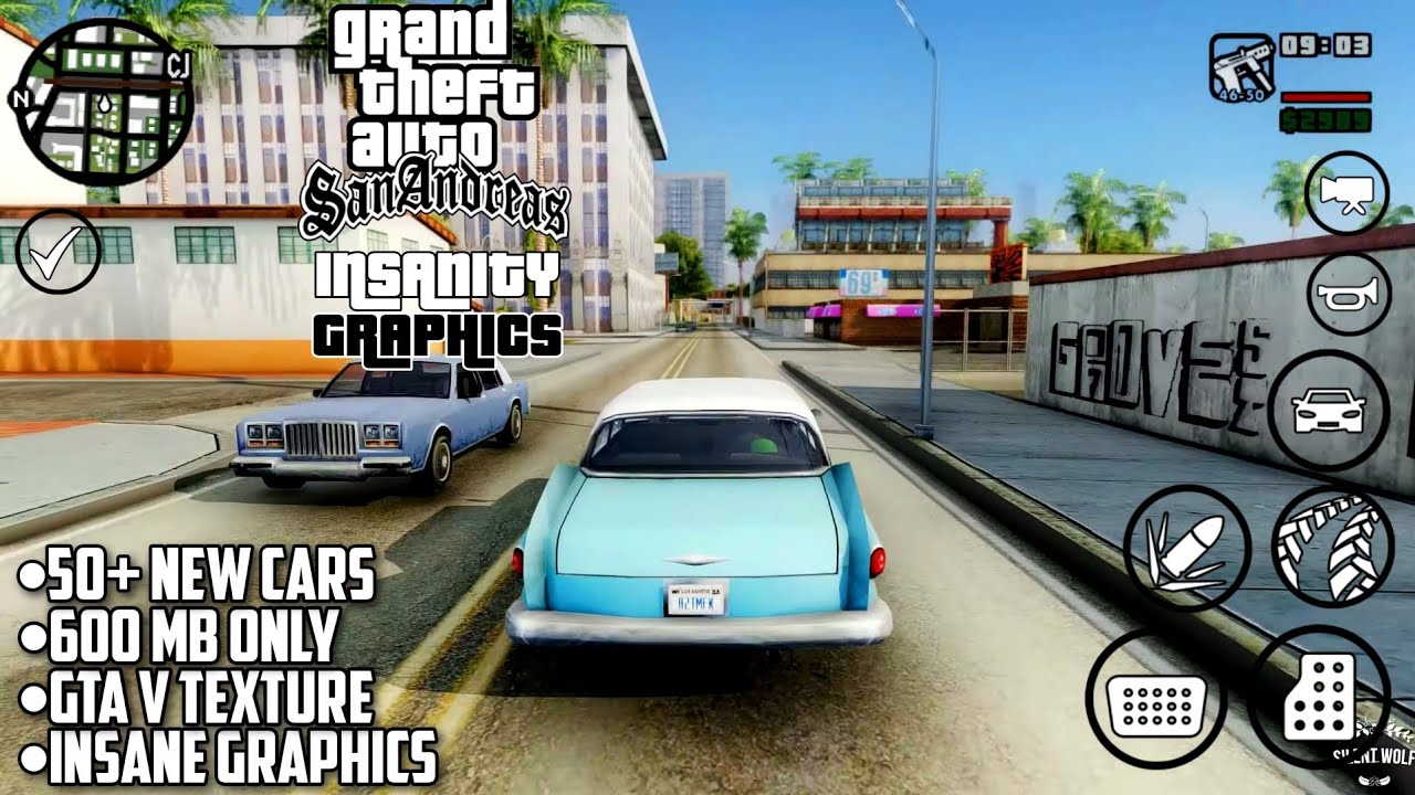 (600 Mb) GTA SA Graphics Insanity V8 Android - Remastered 4K Graphics ...