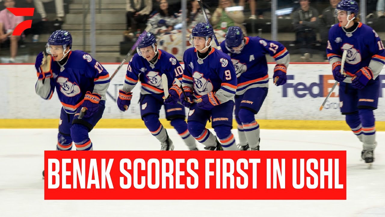 NHL Draft Prospect Adam Benak Scores First USHL Goal, Adds Another ...